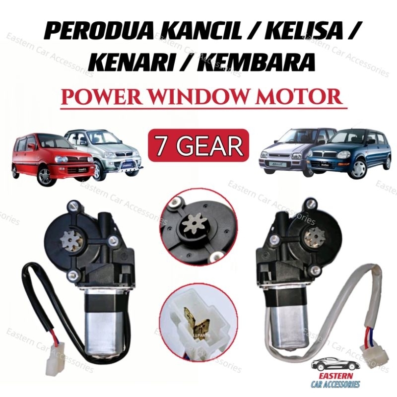 PERODUA Kancil / Kelisa / Kenari / Kembara Power Window Motor 7 GEAR L ...