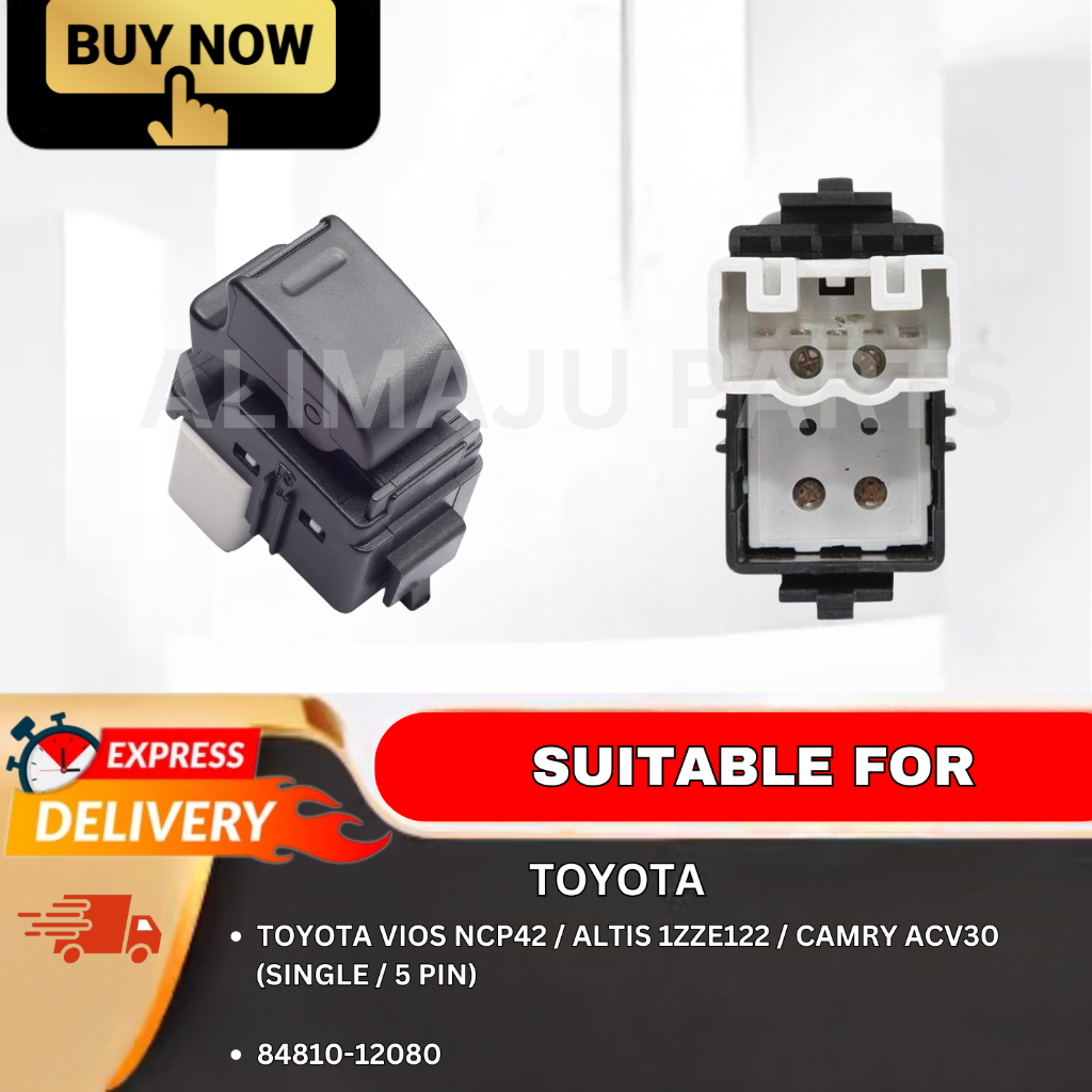 POWER WINDOW SWITCH TOYOTA VIOS NCP42 / VIOS NCP93 / ALTIS 1ZZE122 ...