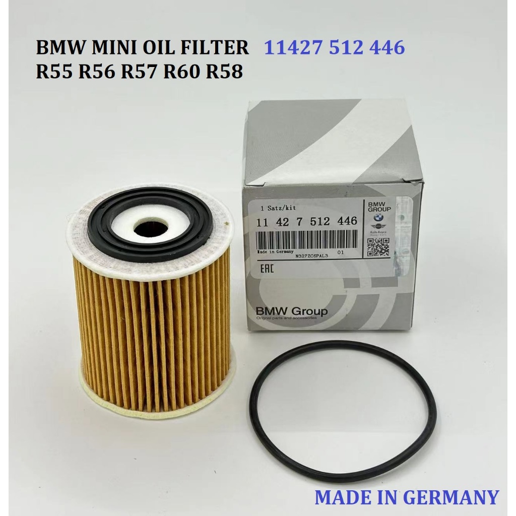 BMW MINI OIL FILTER R55 R56 R57 R60 R58 (11427512446) | Shopee Malaysia