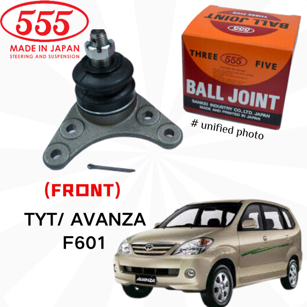 TOYOTA AVANZA F601 555 JAPAN BRAND BALL JOINT (SET 2PCS) (LOWER ...