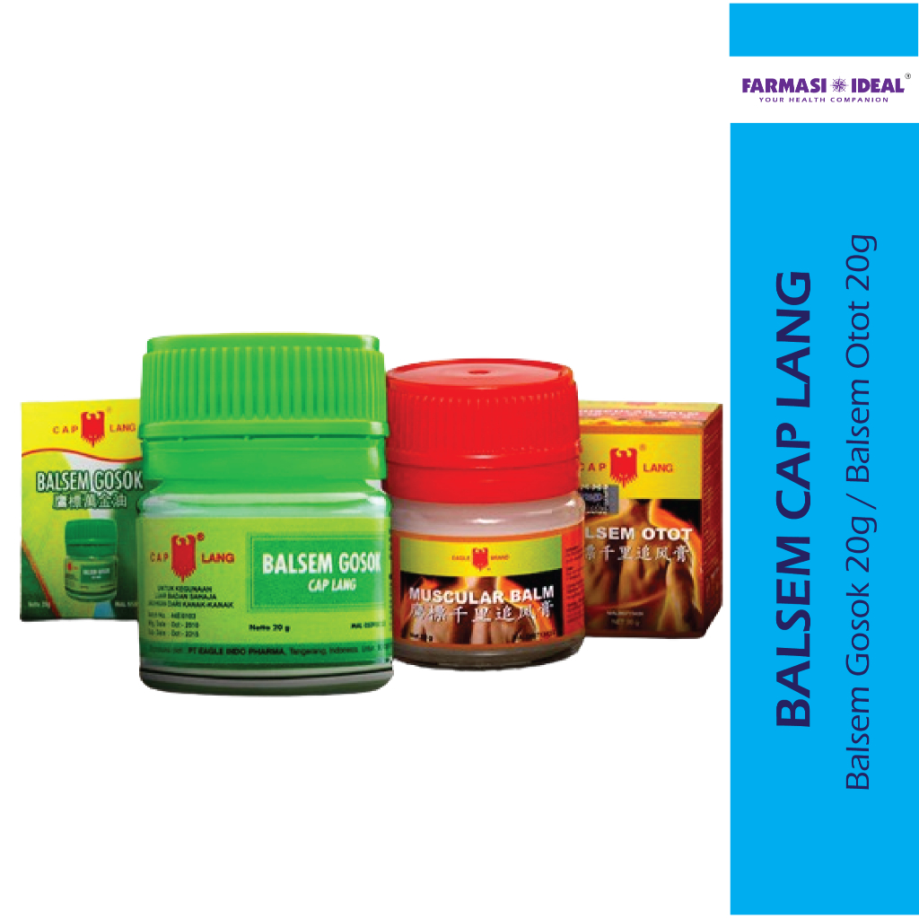 Cap Lang Balsem Gosok, 20g / Balsem Otot, 20g / Eagle Brand Eagle Balm ...