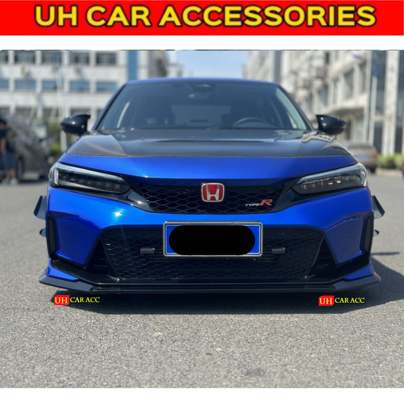 HONDA CIVIC FE TYPE R 2022 2023 2024 RS 3PCS PP FRONT LIP DIFFUSER LIP ...