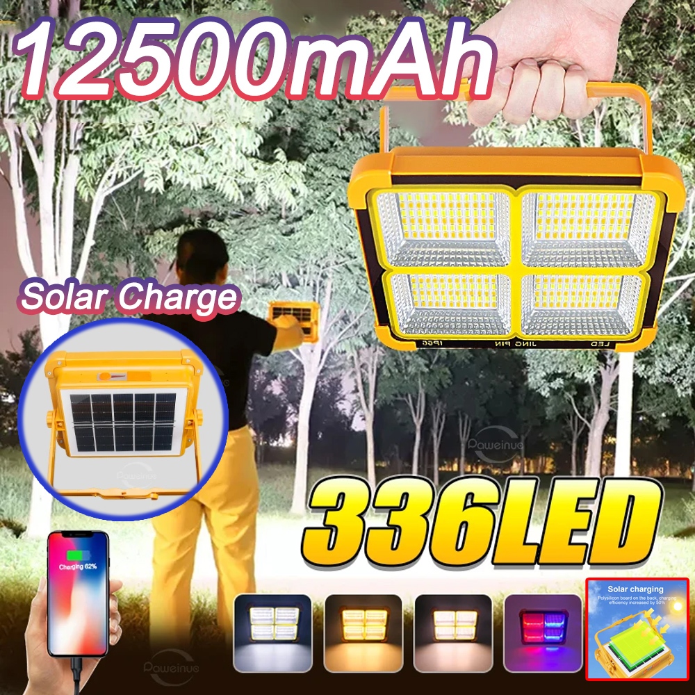 KL Stock 🚀 336LED Lampu Solar Light Floodlight 3000W Waterproof IP66 ...
