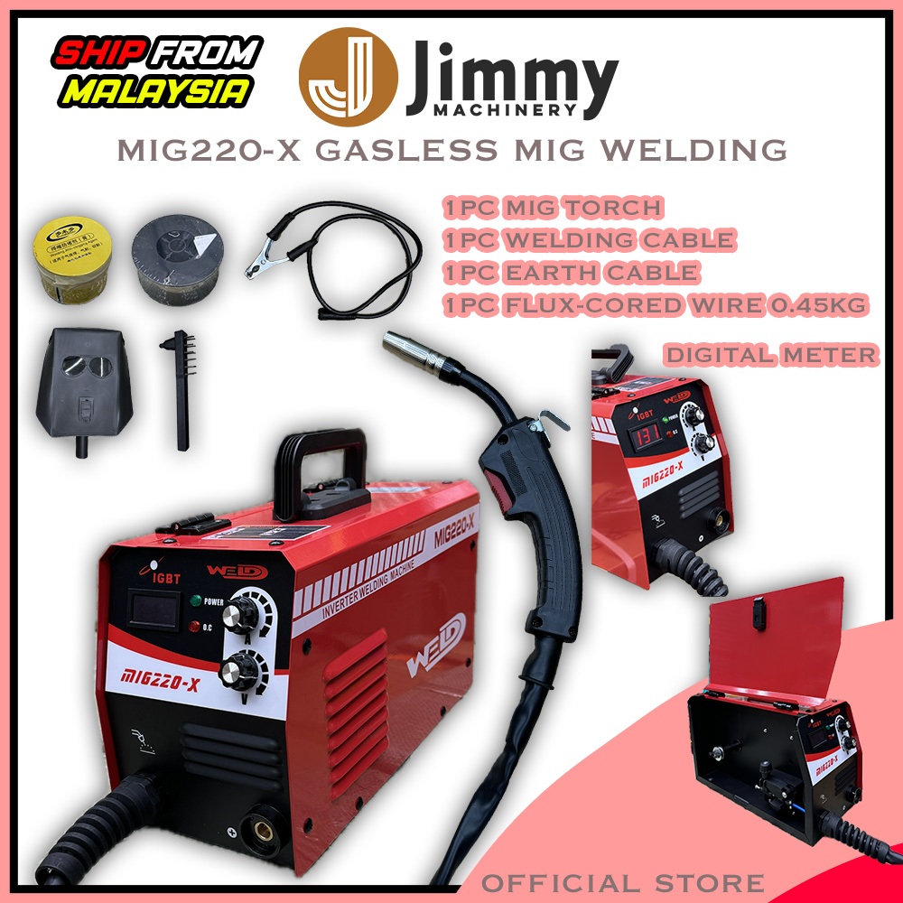 MIG220-X Gasless MIG Inverter Welding Machine | Shopee Malaysia