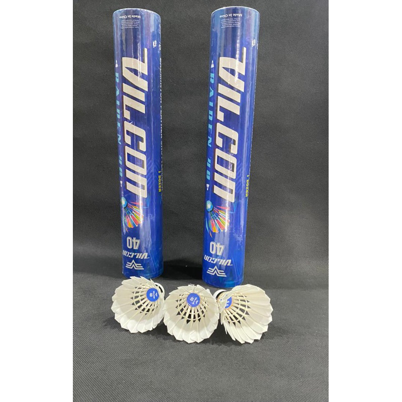 VILCON RAIDEN 40 badminton shuttlecock Original. GOOSE FEATHER | Shopee ...
