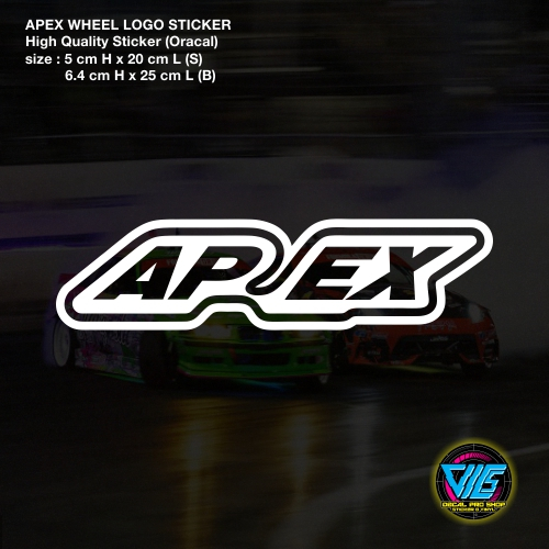 APEX WHEEL#1 LOGO Sticker / Decal (High Quality Sticker) | Shopee Malaysia