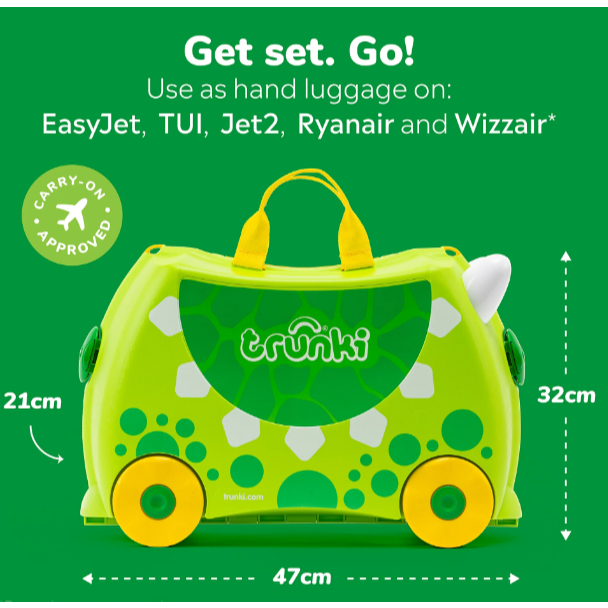 Trunki Ride On Suitcase /Kids Luggage 5 Years Warranty | Shopee Malaysia