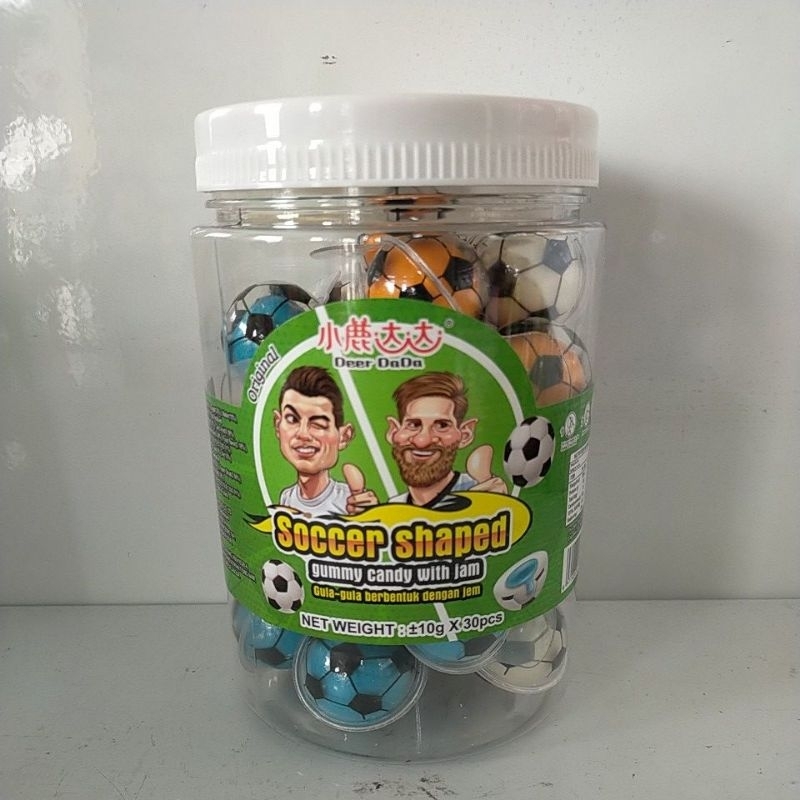 Gummy Candy With Jam -Soccer Shaped (10g x 30pcs) | Shopee Malaysia