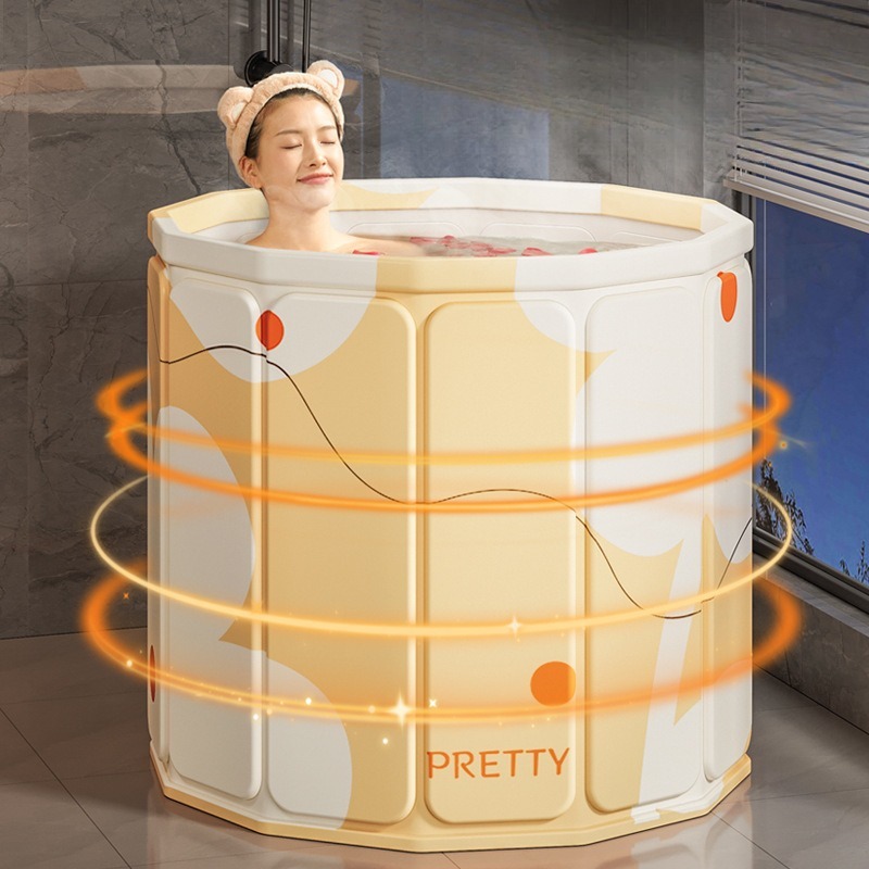 Bath Barrel Adult Folding Bath Bucket Children's Swimming Pool Full ...