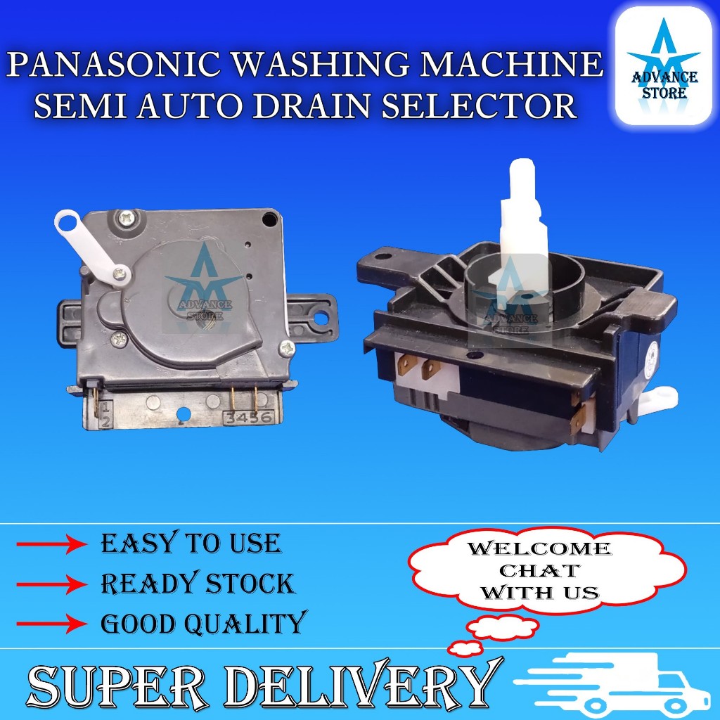 Drain selector Drain switch 4pin Panasonic Washing Machine Semi Auto ...