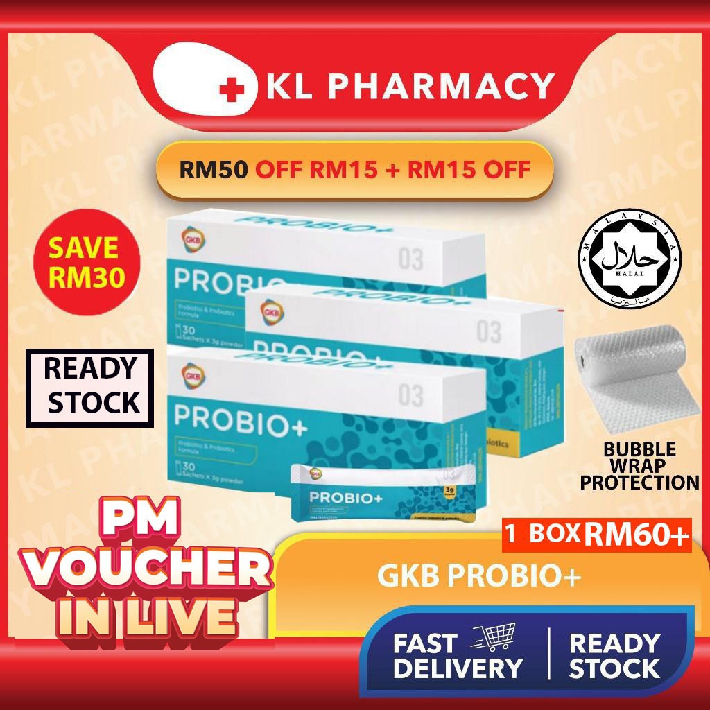 GKB Probio+ (Probiotics & Prebiotics Formula) 3g x 30 Sachets | Shopee Malaysia