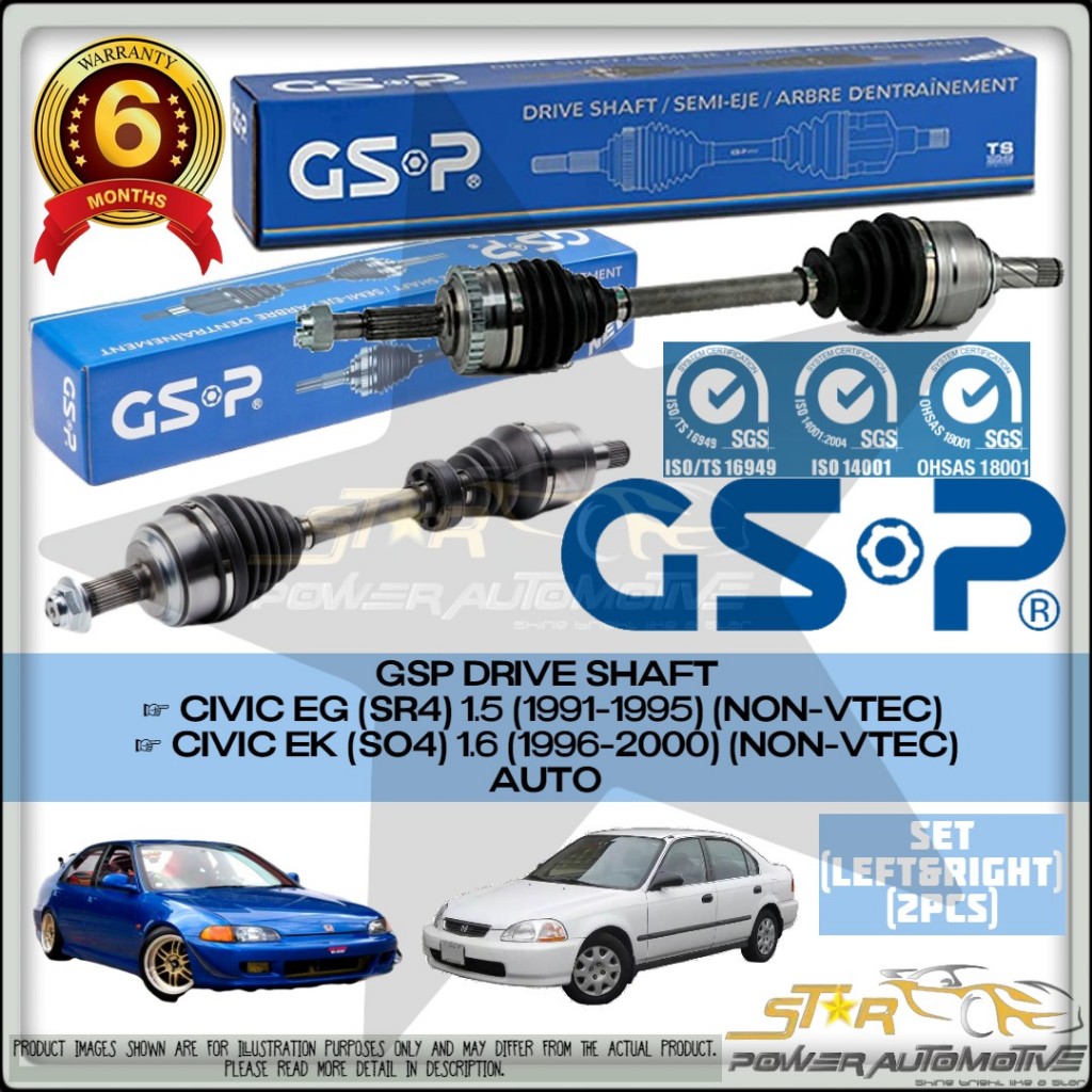 HONDA CIVIC EG SR4 1.5 / CIVIC EK SO4 1.6 AUTO (NON-VTEC) GSP DRIVE ...