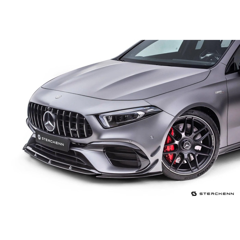 Mercedes Benz W177 original A45s carbon fiber front lip skirt diffuser ...