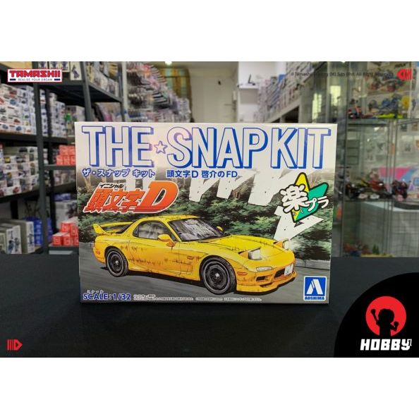 Aoshima The Snap Kit Initial D Keisuke`s FD3S (Scale 1/32) | Shopee ...