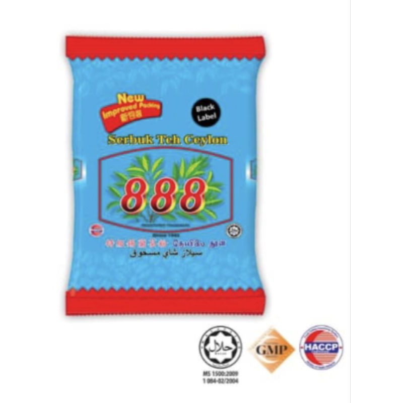 888 1kg Hitam Serbuk Teh Ceylon / 1kg Black Tea Black Label 特级锡兰茶粉 | Shopee Malaysia