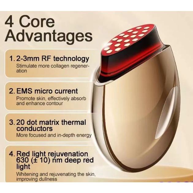 RF Collagen Facial Beauty Device Radio Frequency Micro Current Skin RF ...
