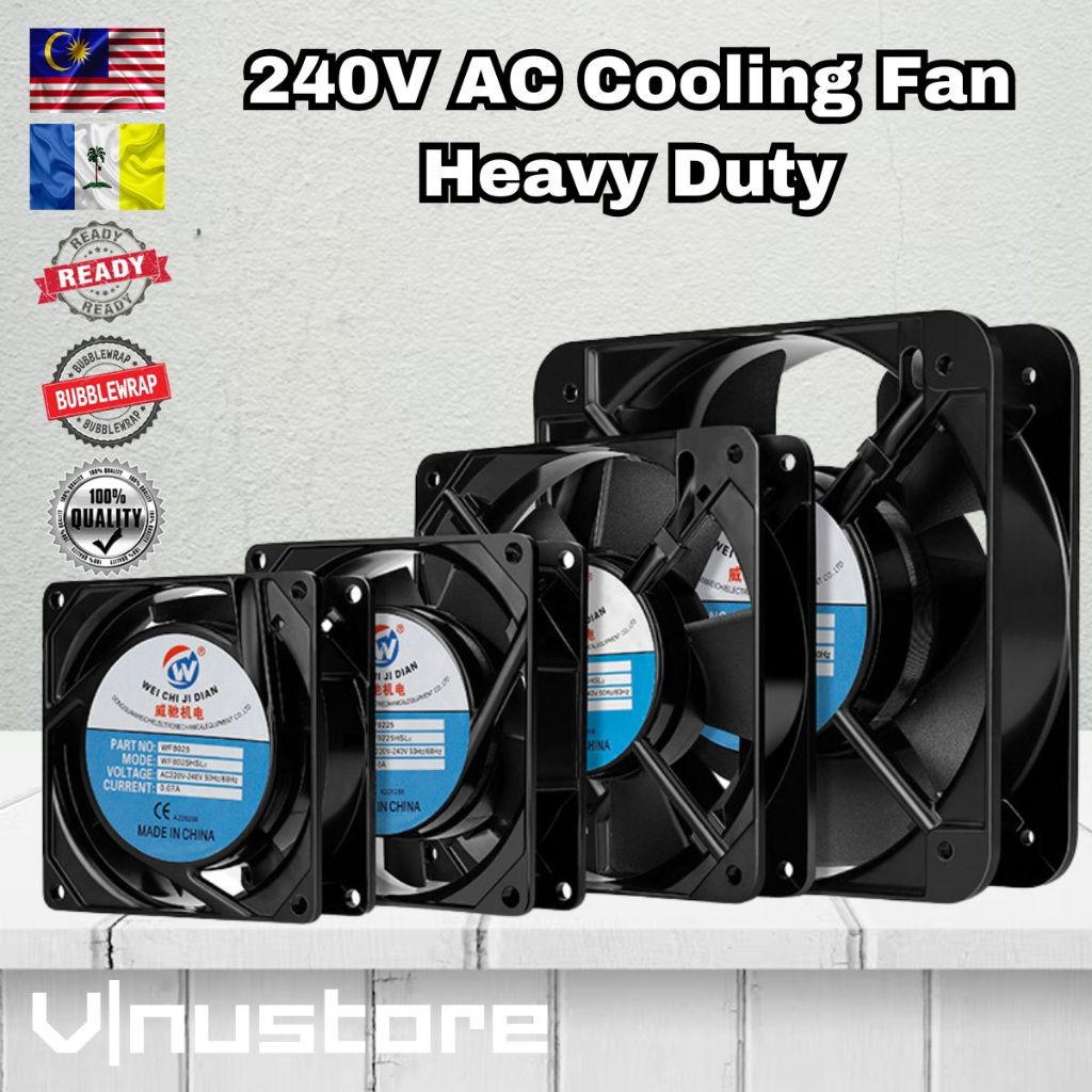 240V AC COOLING FAN Heavy Duty For Electrical Equipment Server Rack ...