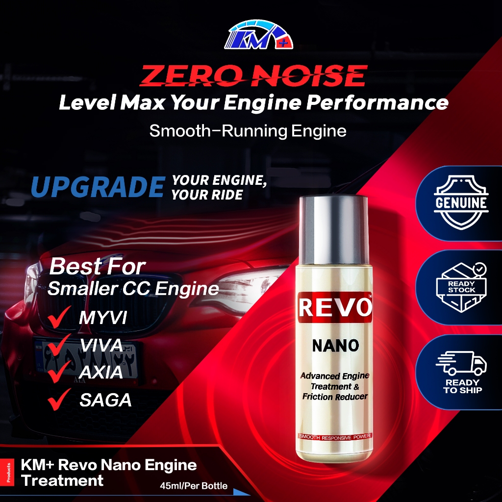 KM+ Advanced Revo Nano Engine Treatment & Friction Reducer 45ml ...
