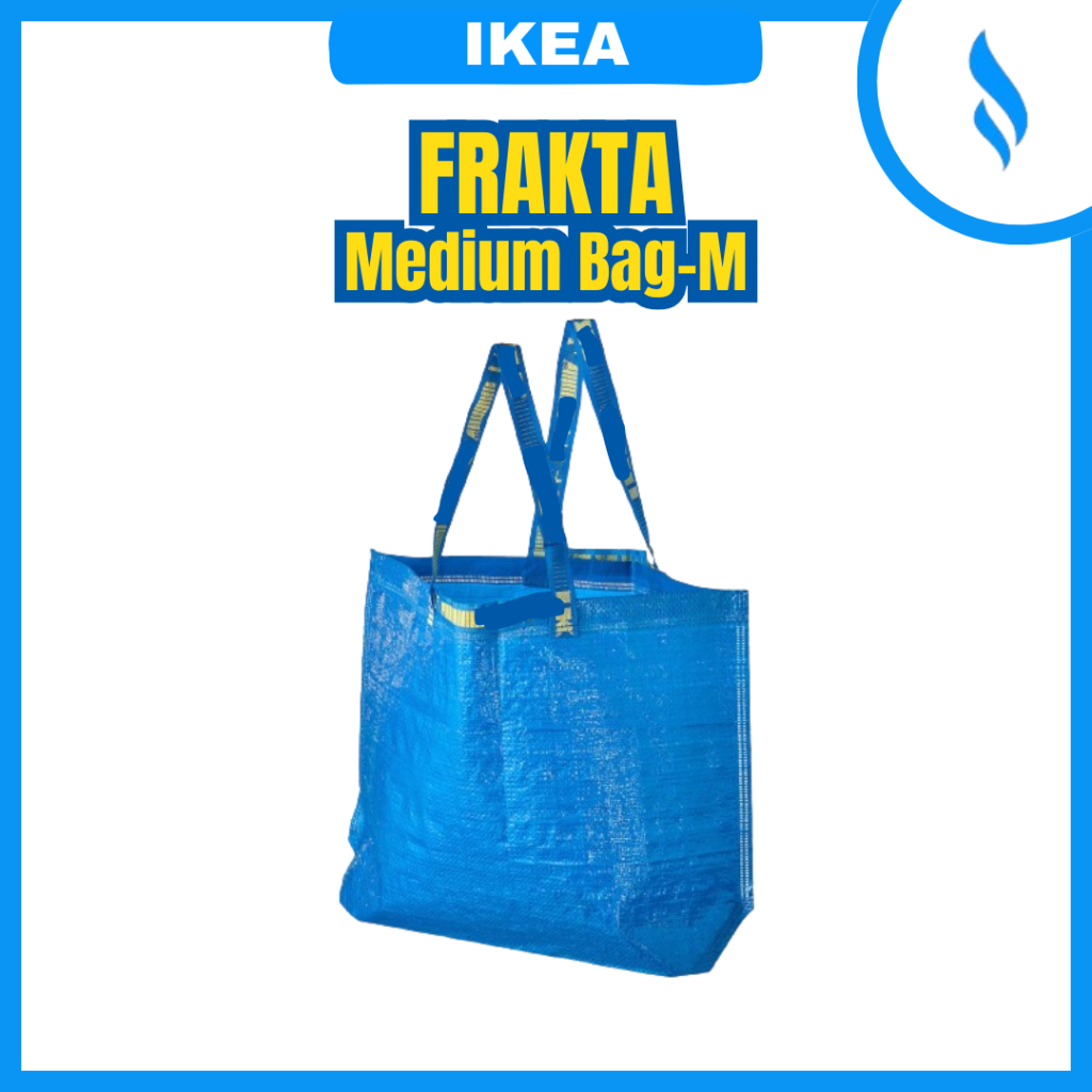 [BORONG] IKEA FRAKTA M Blue Laundry Bag Shopping Bag Ikea Foldable Beg ...