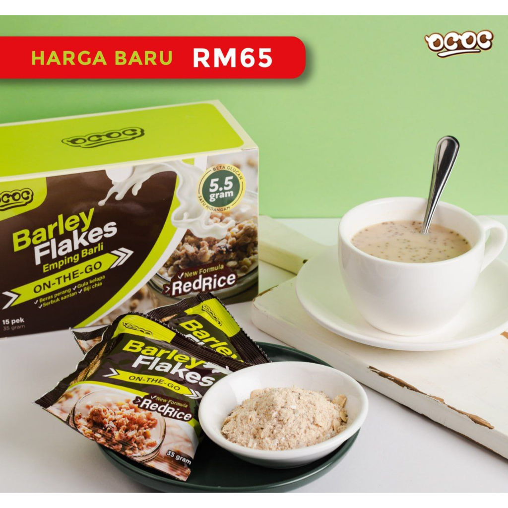 OCOC BARLEY FLAKES DR RIZAL WITH HALAL JAKIM | Shopee Malaysia