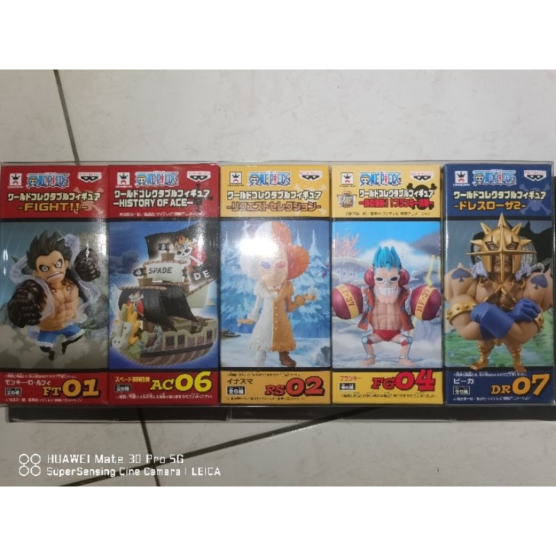 ONE PIECE WORLD COLLECTABLE FIGURE WCF FT01 LUFFY GEAR 4 FG04 FRANKY ...