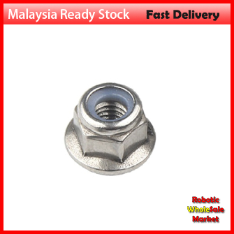 Flange Nut 304 Stainless Steel M3 M4 M5 M6 M8 M10 M12 DIN6923 Hexagon Hex Nut (No Nylon ...