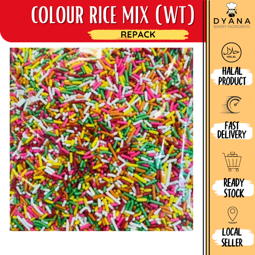Colour Rice Mix 70g,250g,500g,1kg | Shopee Malaysia