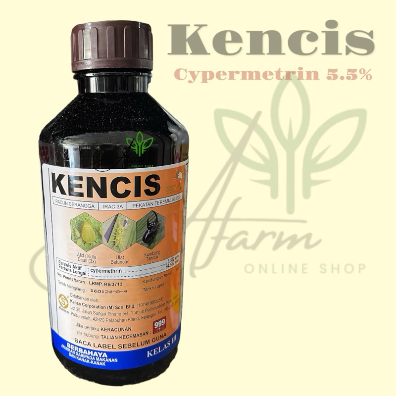 1L KENCIS KENSO (Sama Dengan Hextar CMC Cyper ) Cypermethrine Racun ...