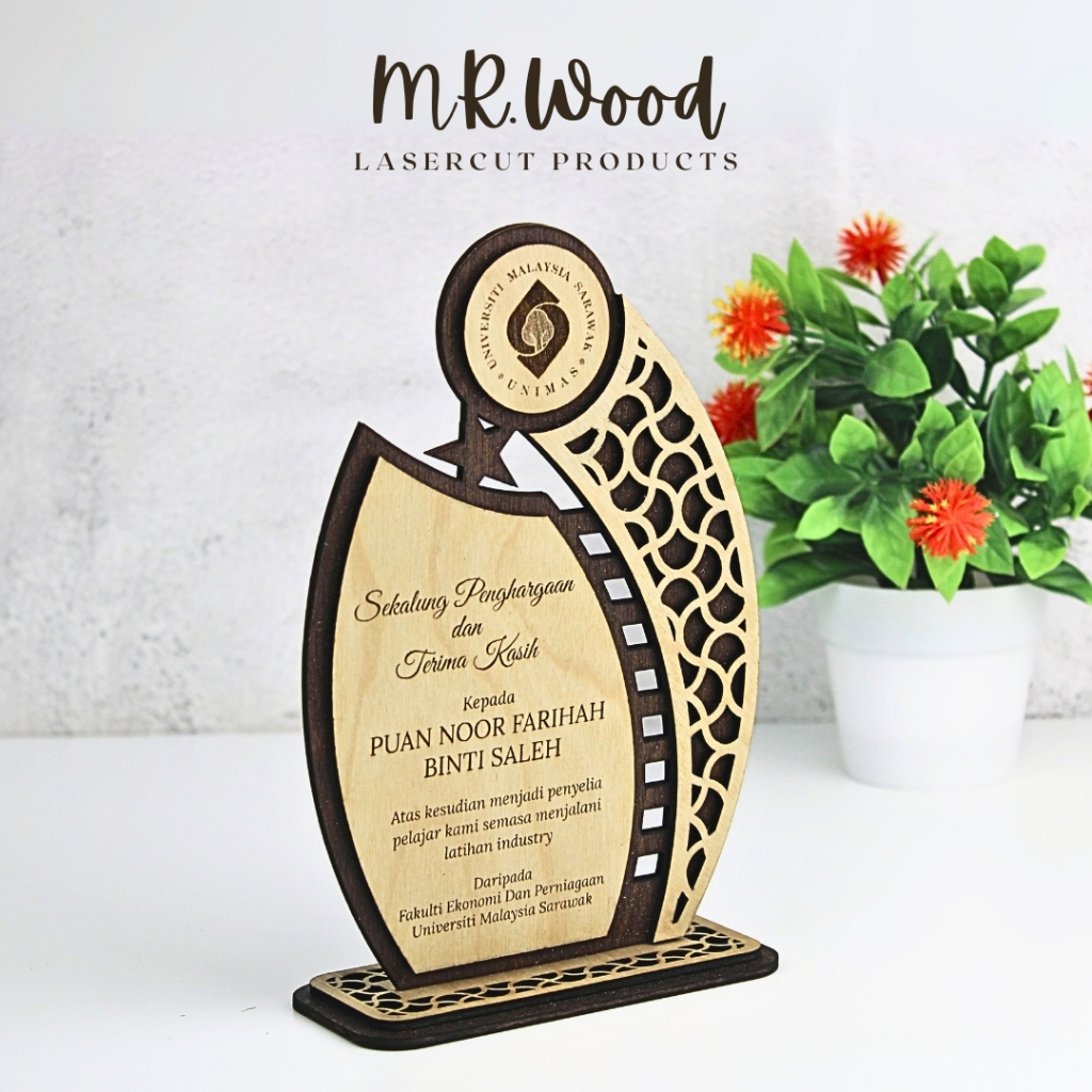 Custom Wooden Plaque Award - SHIP IN 3 WORKING DAYS | Shopee Malaysia
