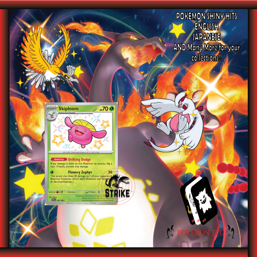 Shiny Pokemon Skiploom 097/091 Paldean Fates SV4.5 PTCG | Shopee Malaysia