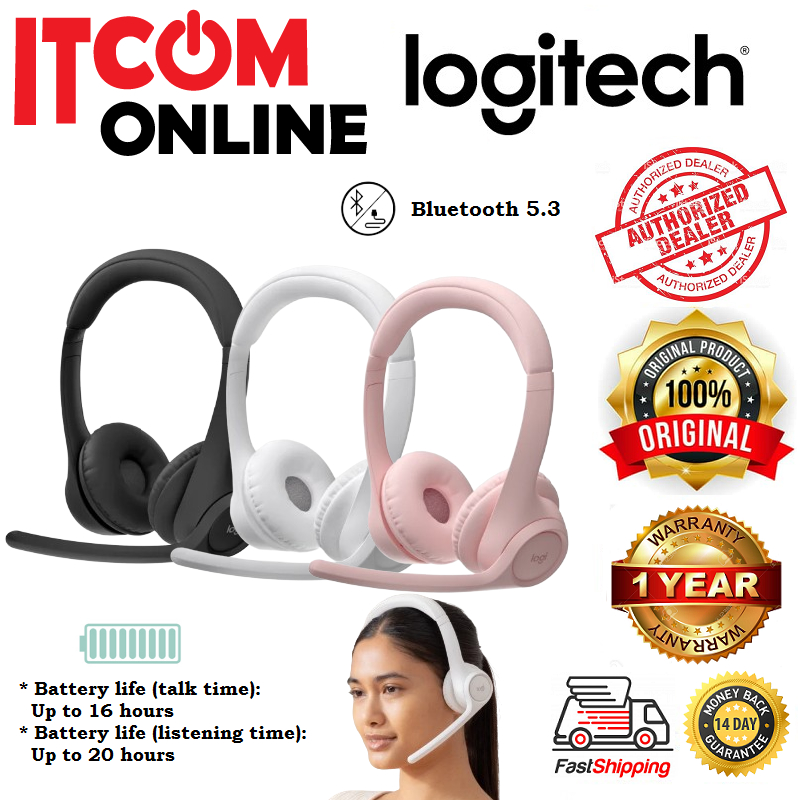LOGITECH ZONE VIBE 300 BLUETOOTH WIRELESS HEADSET | Shopee Malaysia