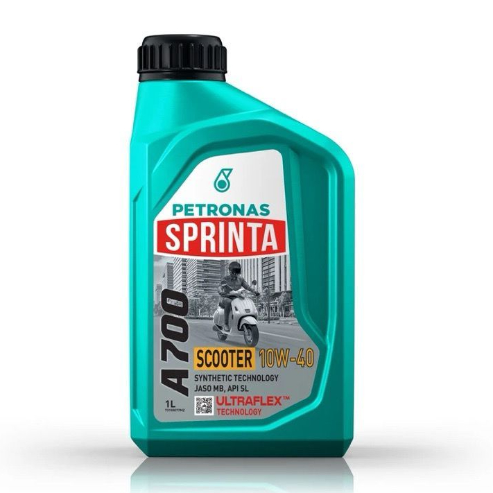 PETRONAS SPRINTA A700 10W-40 SCOOTER MINYAK HITAM SEMI SYNTHETIC 1L ...