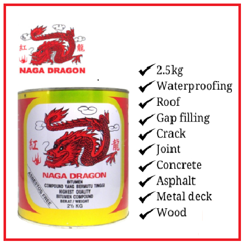 [ready stock] [100% ORIGINAL] NAGA DRAGON BITUMEN COMPOUND 2.5KG ...