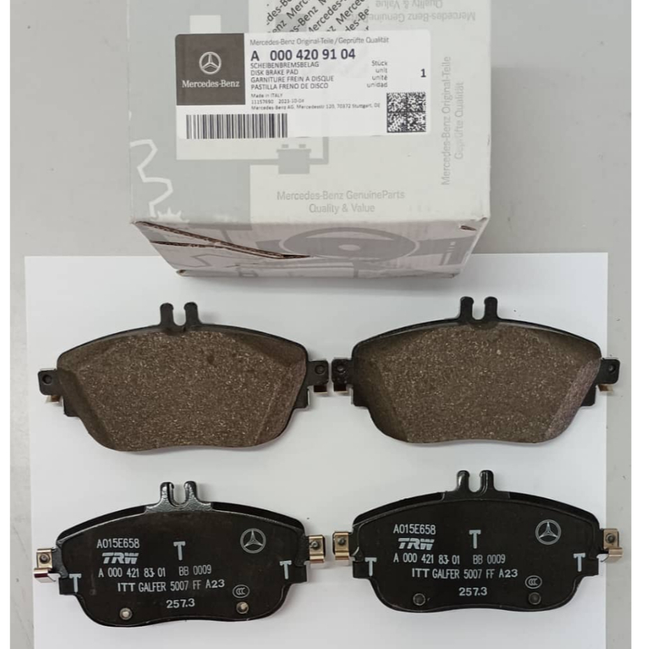 Mercedes Benz Original 0004209104 0004203002 Front Brake Pad With Pad ...