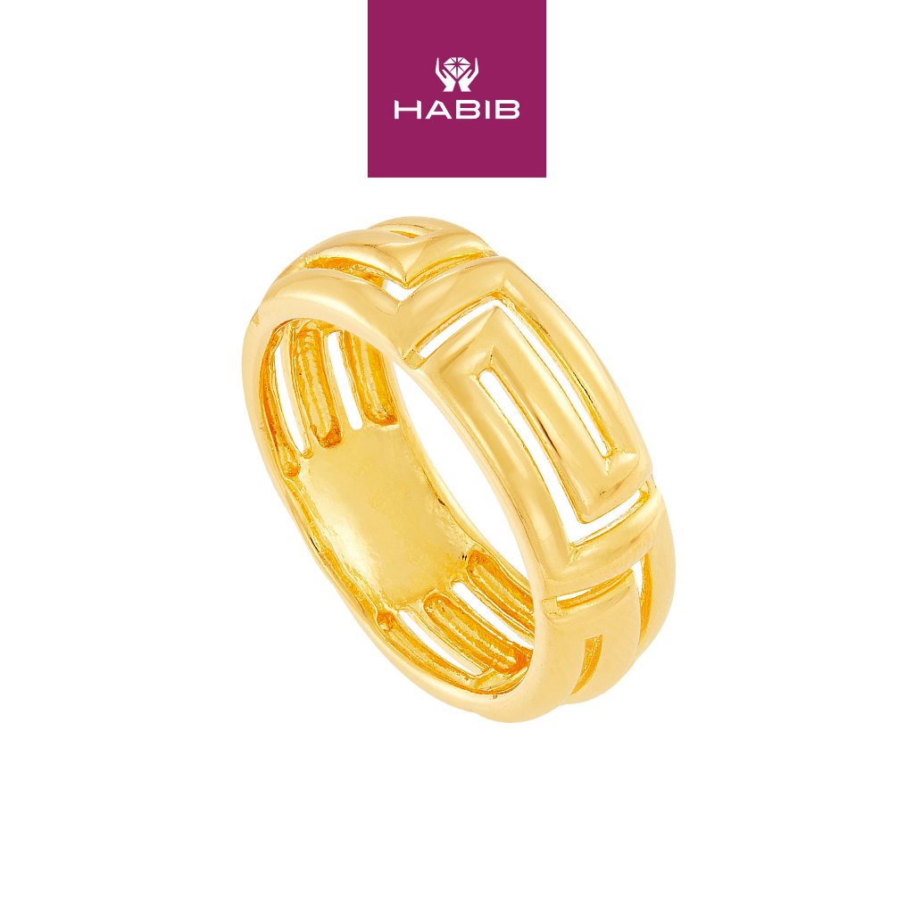 HABIB 916/22K Yellow Gold Ring RG16140223 | Shopee Malaysia