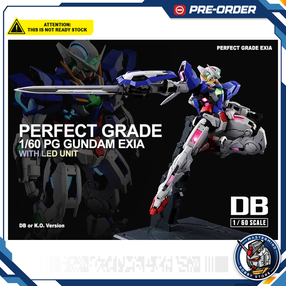 (Ready Stock) DB Perfect Grade 1/60 Gundam Exia with LED Unit | Shopee ...