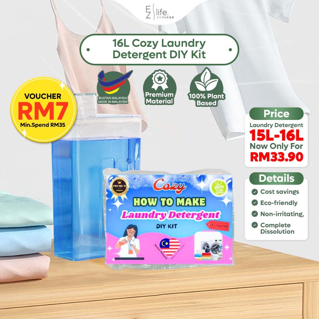 Clearance 16L Cozy Laundry Liquid DIY Sabun Dobi Malaysia Strong ...