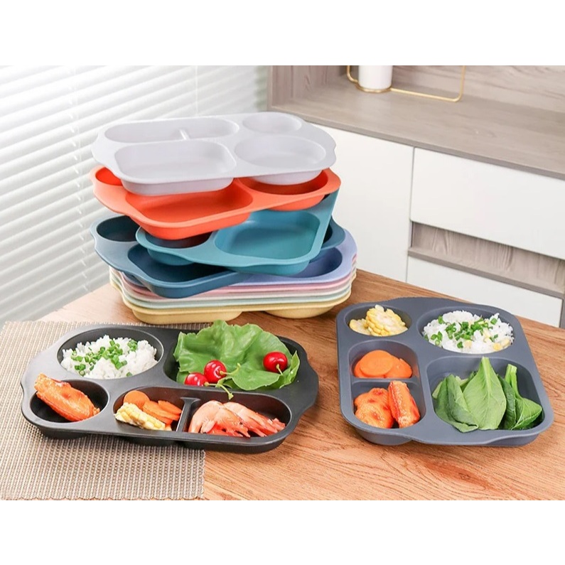 Kindergarten Plate Dinner plate student Hostel Canteen Kids compartment ...