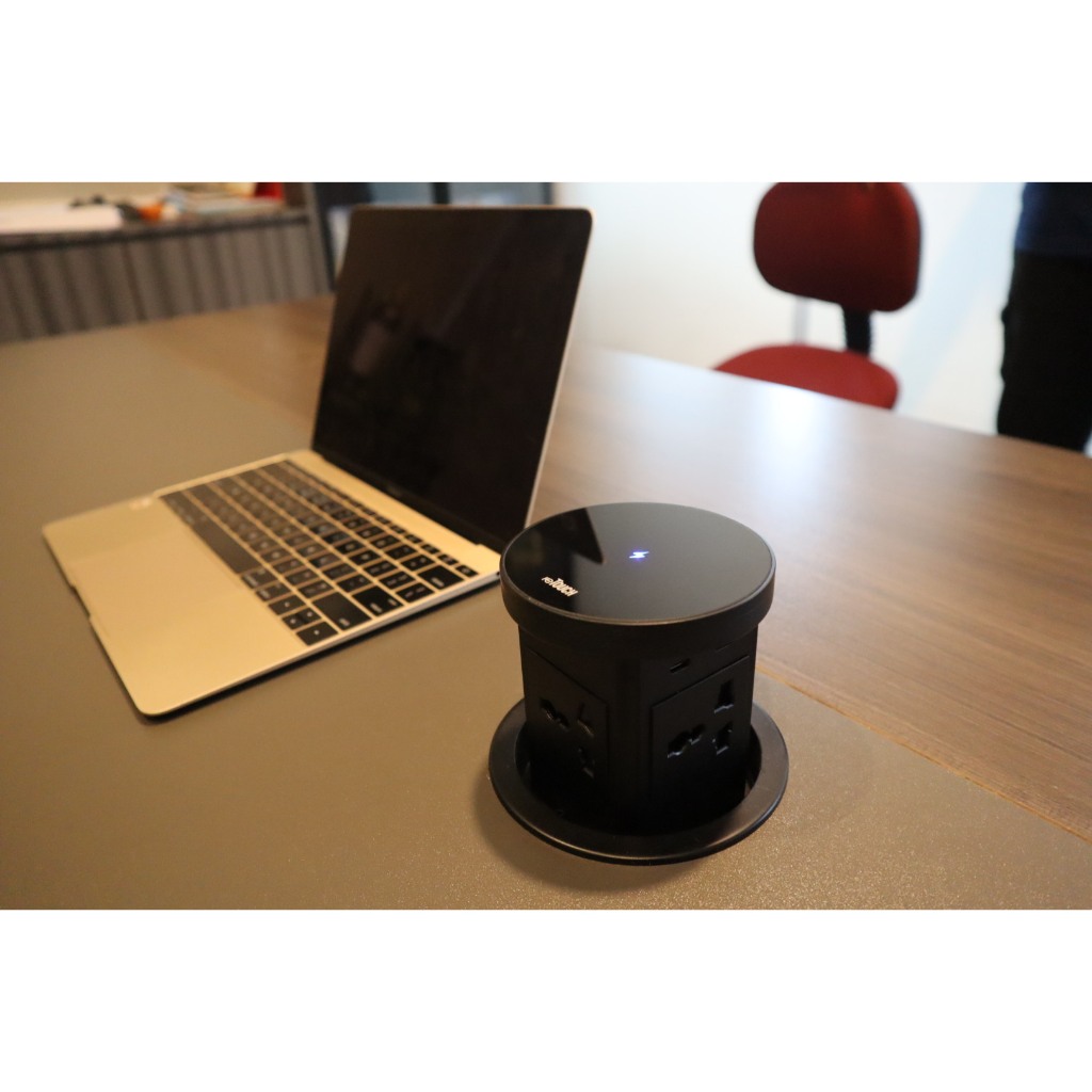 reTouch - Pop Out Tower C/W wireless charging + 4 x universal socket ...