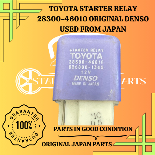 TOYOTA STARTER RELAY 28300-46010 ORIGINAL DENSO USED FROM JAPAN ...