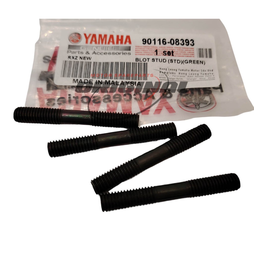 RXZ STUD TIANG BLOCK TIANG ENGINE YAMAHA 100% ORIGINAL (90116-08393 ...