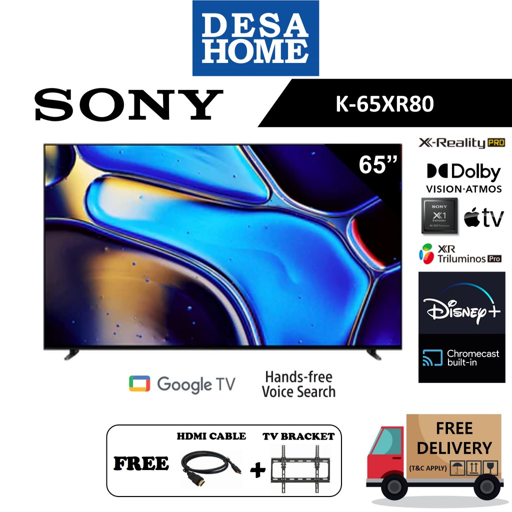 (FOC SHIPPING & GIFTS) SONY K-65XR80 65" BRAVIA XR OLED 4K HDR SMART TV ...
