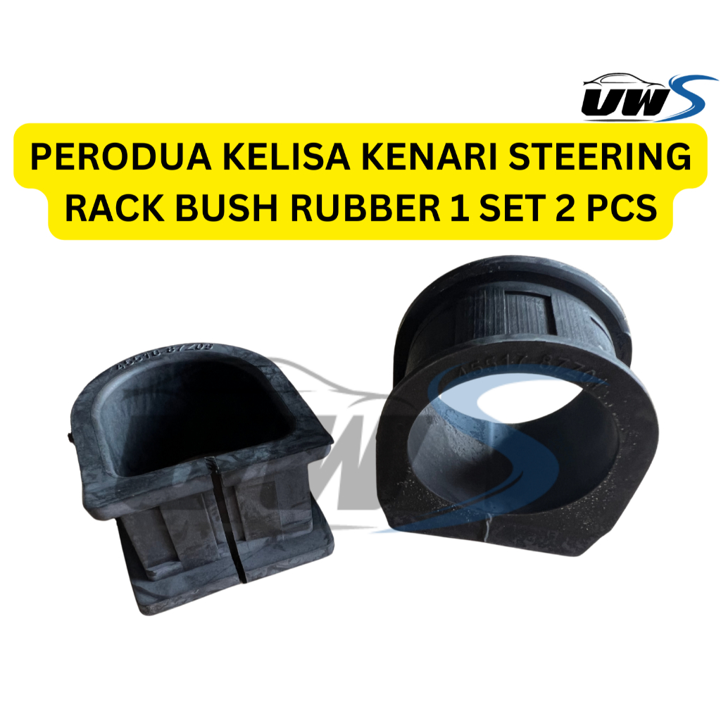 PERODUA KELISA KENARI STEERING RACK BUSH RUBBER 1 SET 2 PCS | Shopee ...