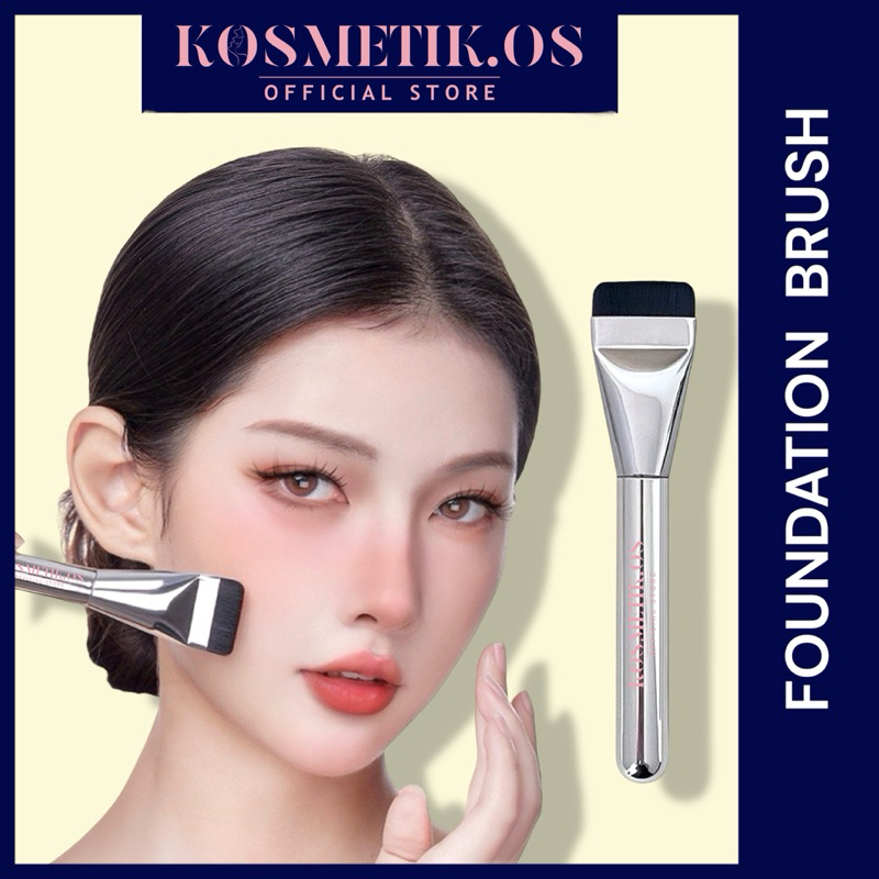 [𝐕𝐈𝐑𝐀𝐋 𝟐𝟎𝟐𝟒]𝐂𝐎𝐃 FLAT-HEAD FOUNDATION BRUSH MAKEUP BERUS LEPER LIQUID ...