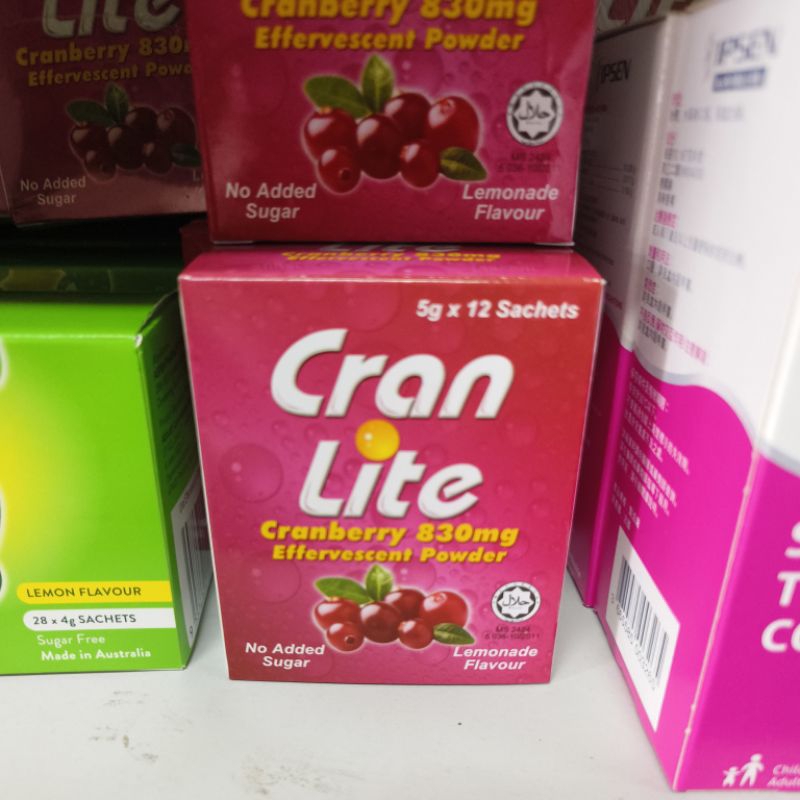 CRAN LITE CRANBERRY 830MG EFFERVESCENT POWDER 5G X 12'S (EXP:6/26 | Shopee Malaysia