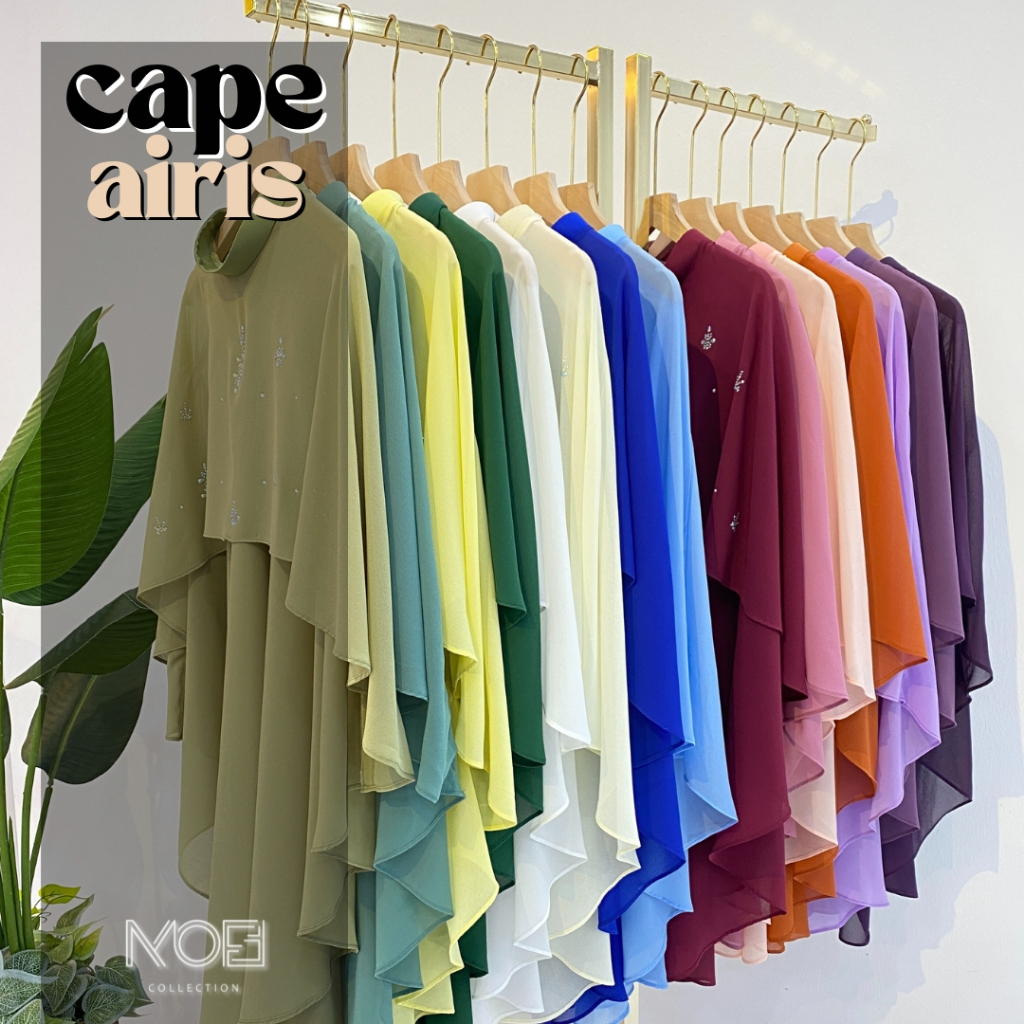 New Design !! Cape Airis in 15 Colour I Nikah I Tunang I Kenduri I ...