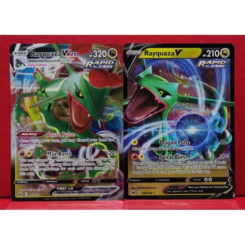 Pokémon TCG[set]🔥- Rayquaza Vmax/V | Shopee Malaysia