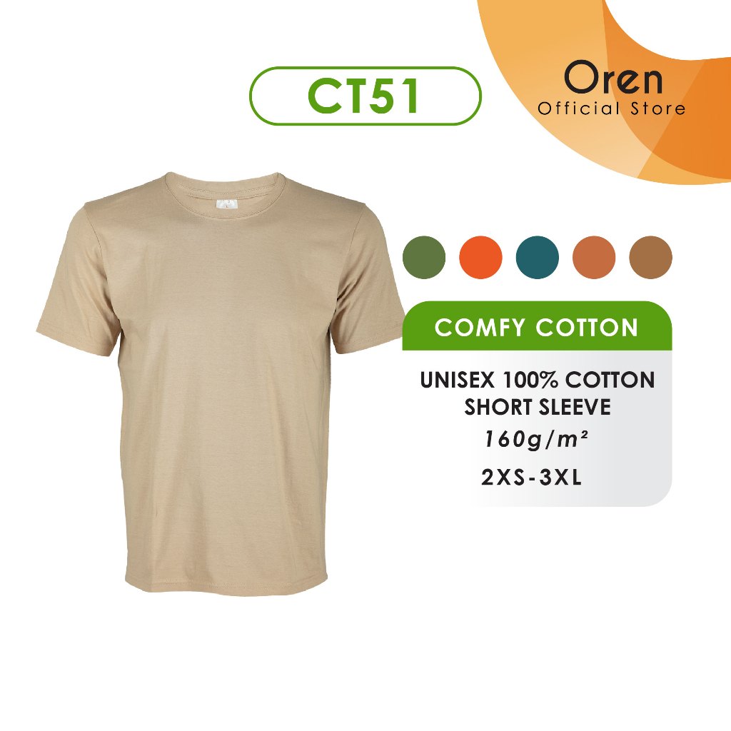 Oren Sport CT Comfy Cotton T-Shirt CT51 | Shopee Malaysia