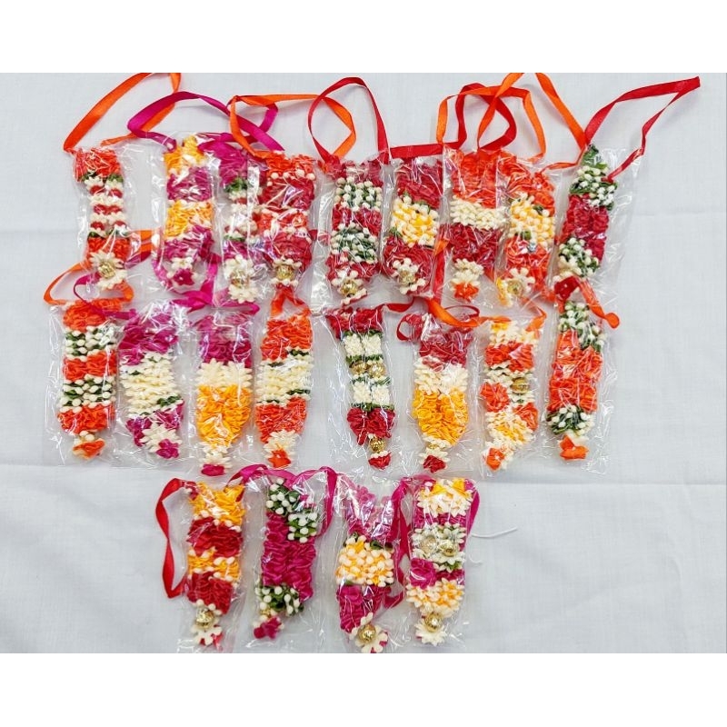 Small Artificial Flower Malai Garland for Car Dashboard Statue | Shopee ...