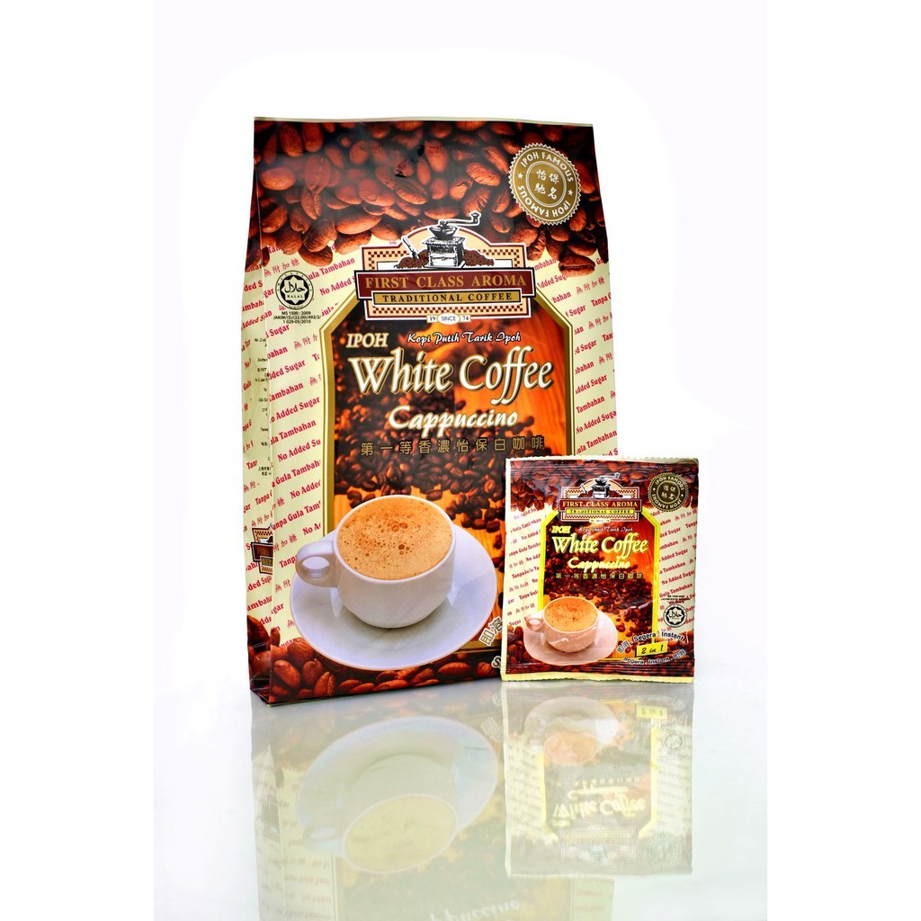 Yee Kong Ipoh White Coffee Cappuccino No Added Sugar 2in1 400g (20x20g ) 義江 无附加糖二合一 香浓怡保白咖啡 ...